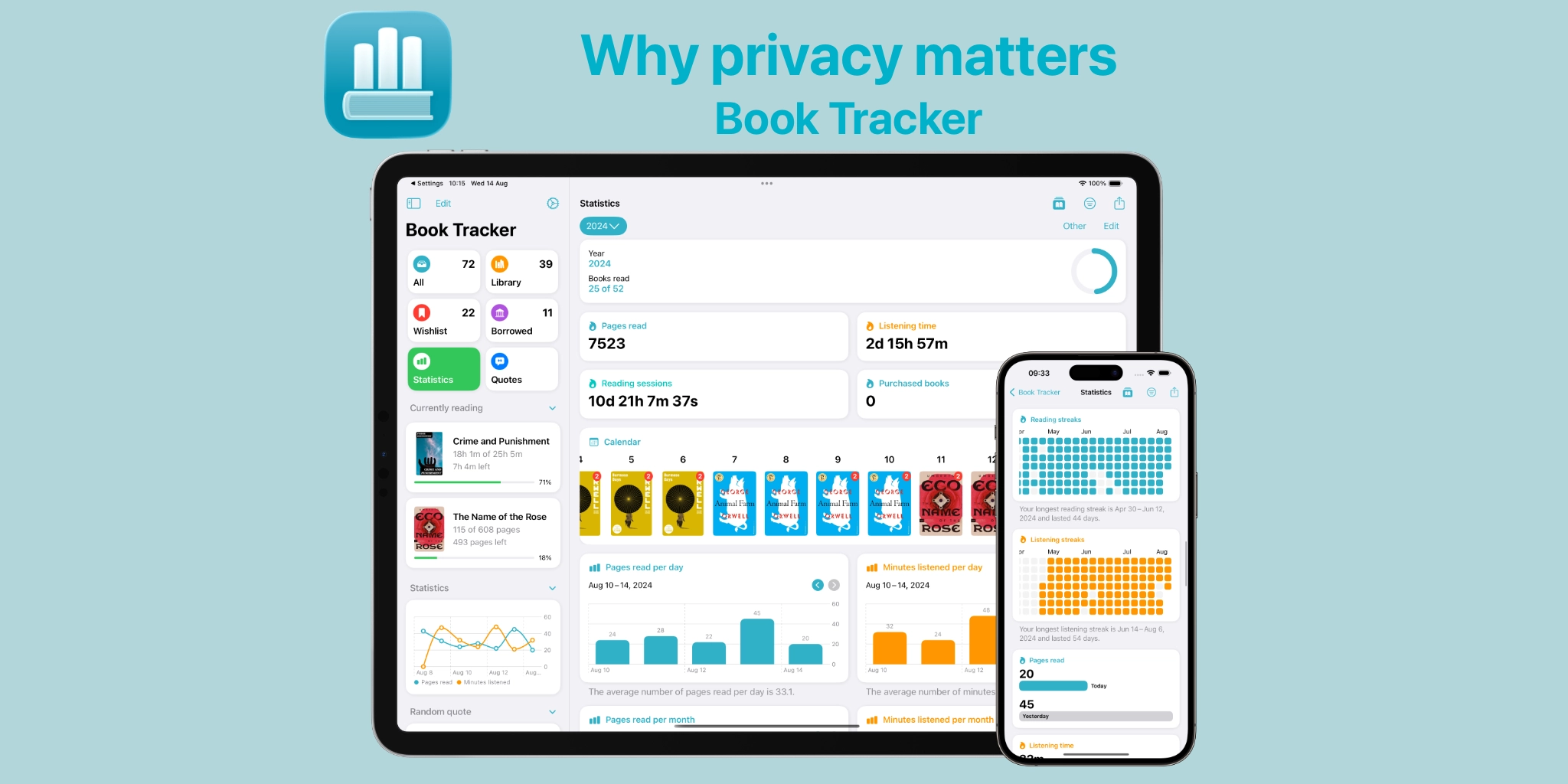 Why privacy matters in reading apps - Book Tracker